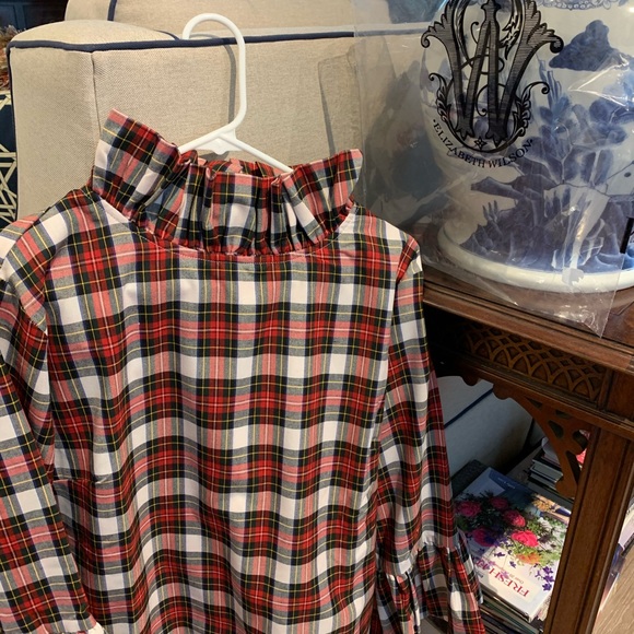 Elizabeth Wilson | Tops | Elizabeth Wilson Katherine Top Ivory Plaid Xl ...